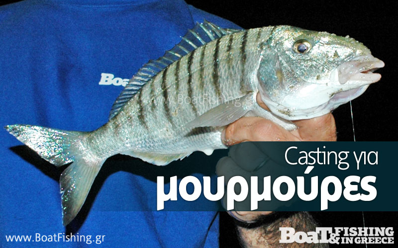 Casting για μουρμούρες, ψάρεμα από παραλία - Boat & Fishing