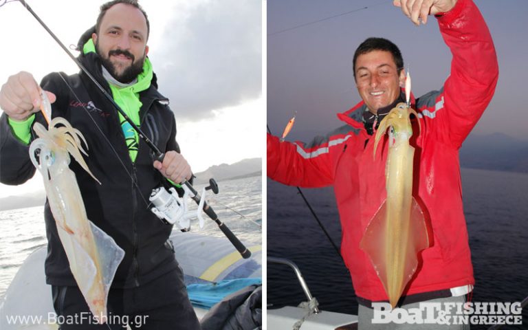 Ψάρεμα καλαμαριών από σκάφος µε καθετή - Boat & Fishing